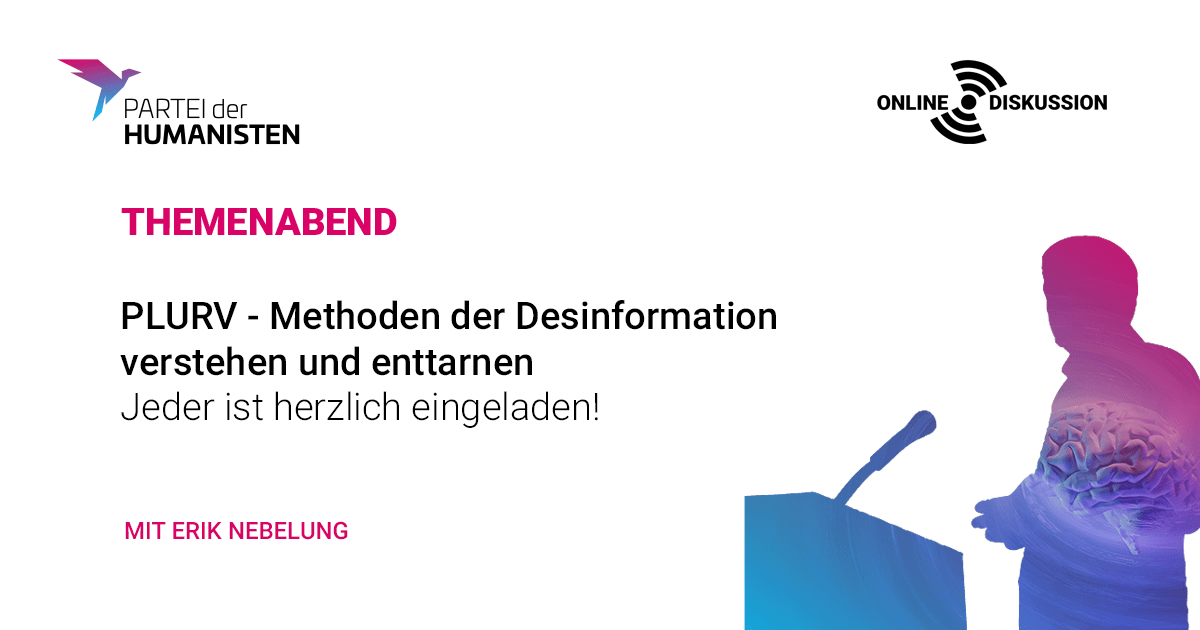 Themenabend „PLURV - Methoden der Desinformation verstehen und ...